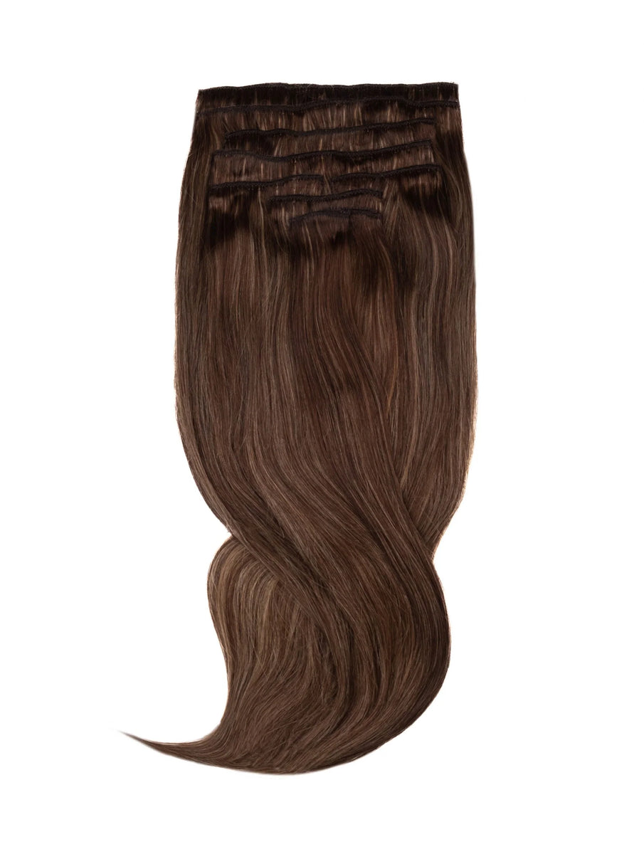 Amazing Hair 10 Piece Clip In Set Chocolate Brown Caramel 20inch ...